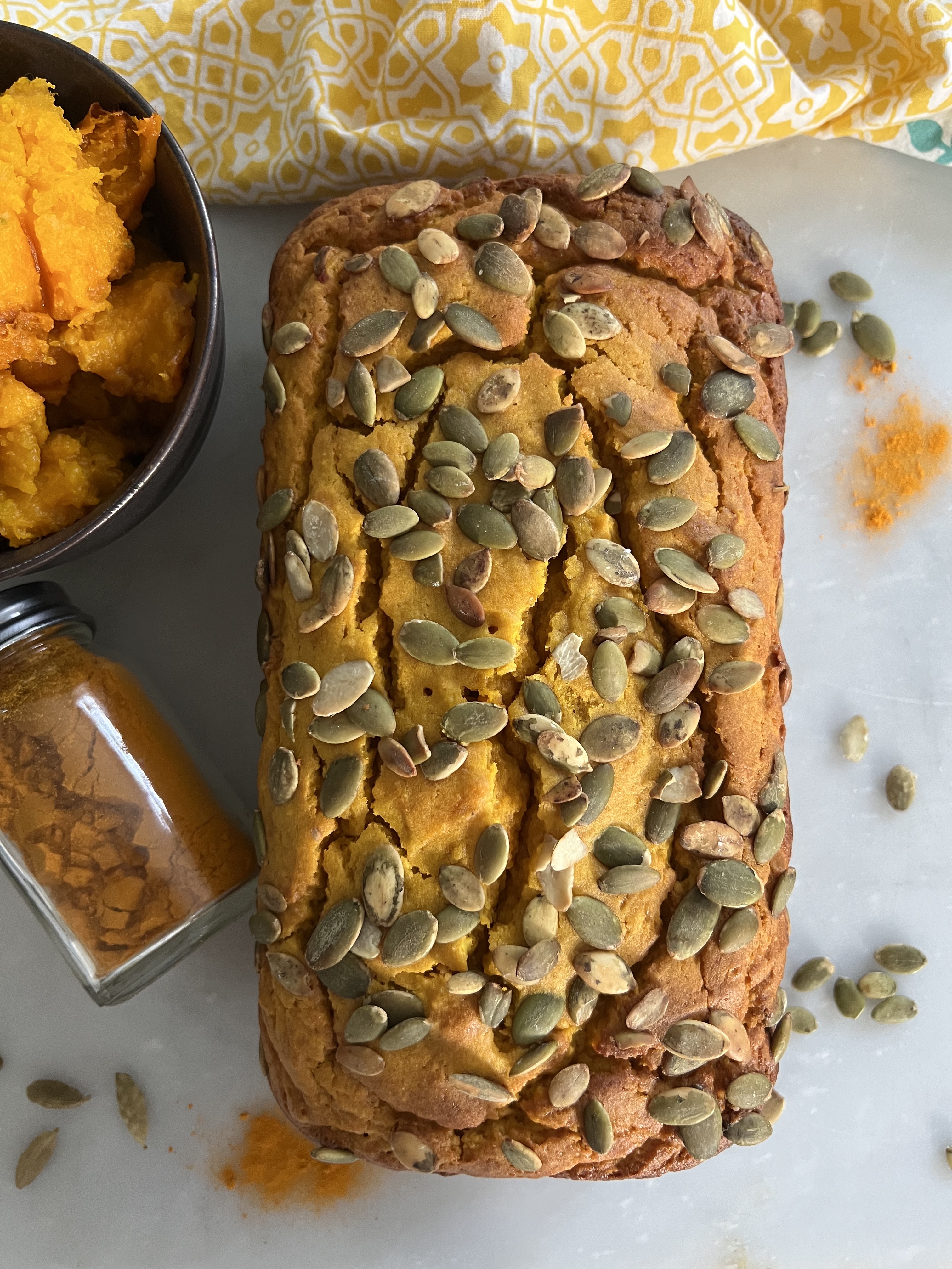 Roasted Kabocha Squash Cake with Turmeric and Cardamon | Eat Well, Be ...